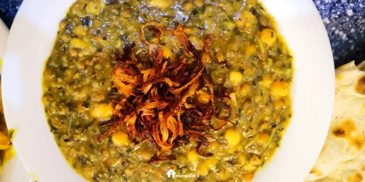 طرز تهیه انواع آش سبزی شیرازی اصیل برای 10 تا 100 نفر